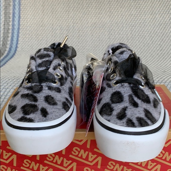 Vans | Shoes | Vans Authentic Platform Fuzzy Snow Leopardtrue Wh | Poshmark